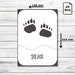 Printable Animal Footprints Flashcard - Printable Animals With ...