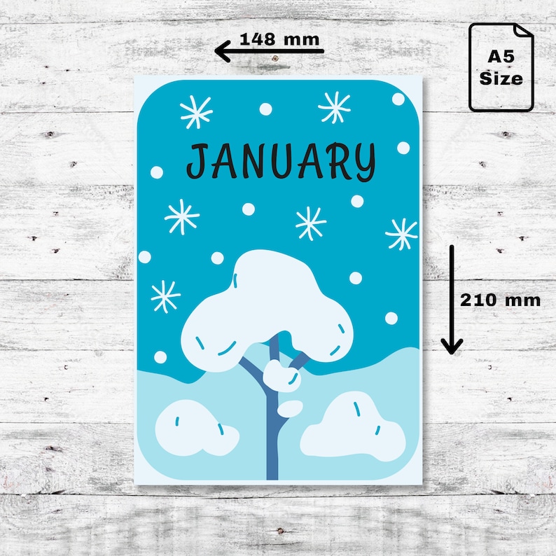 Digital Printable Months Year Seasons Flashcards, Printable Flashcards ...
