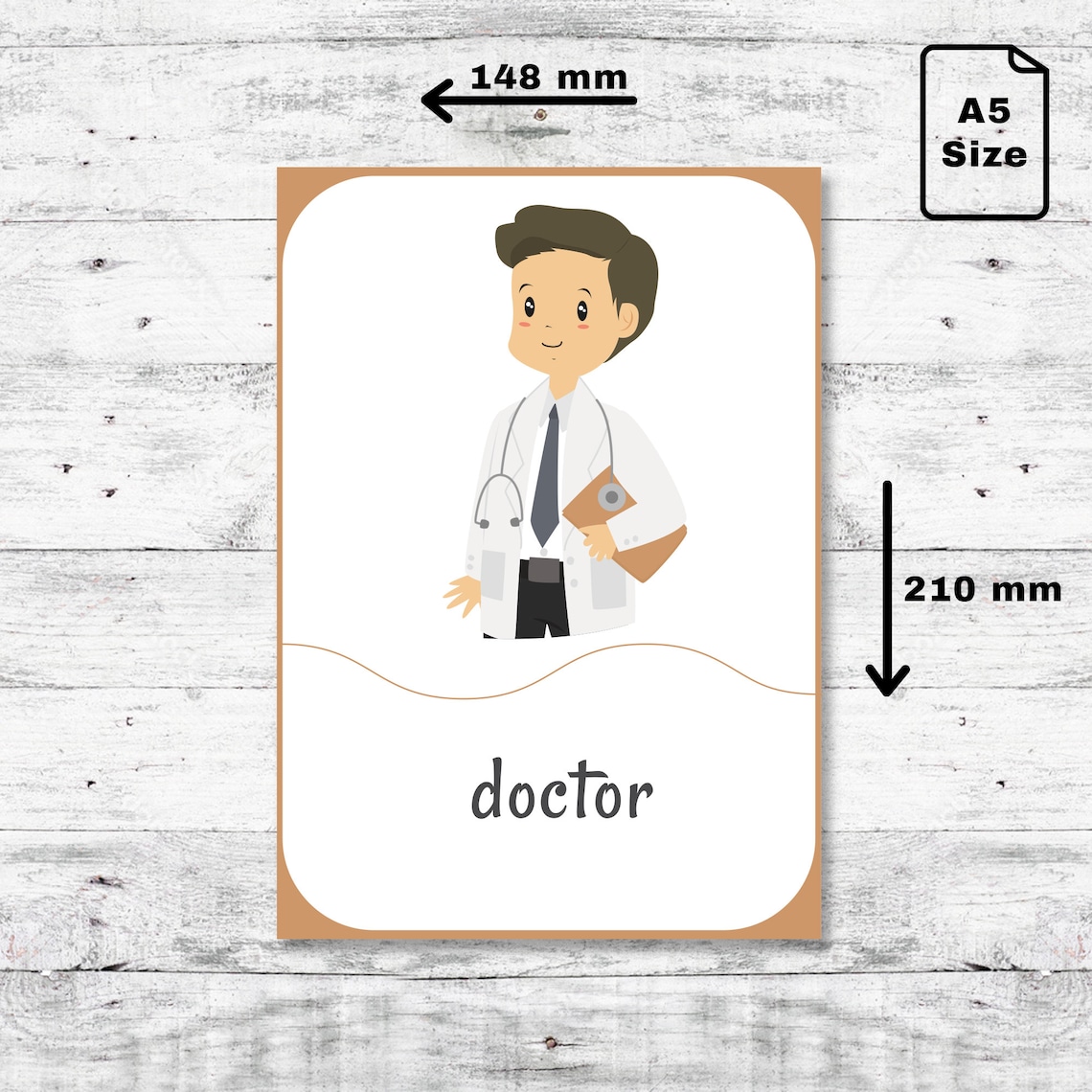 29 Professions Flash Cards: Kindergarten Printable (PDF) - Etsy