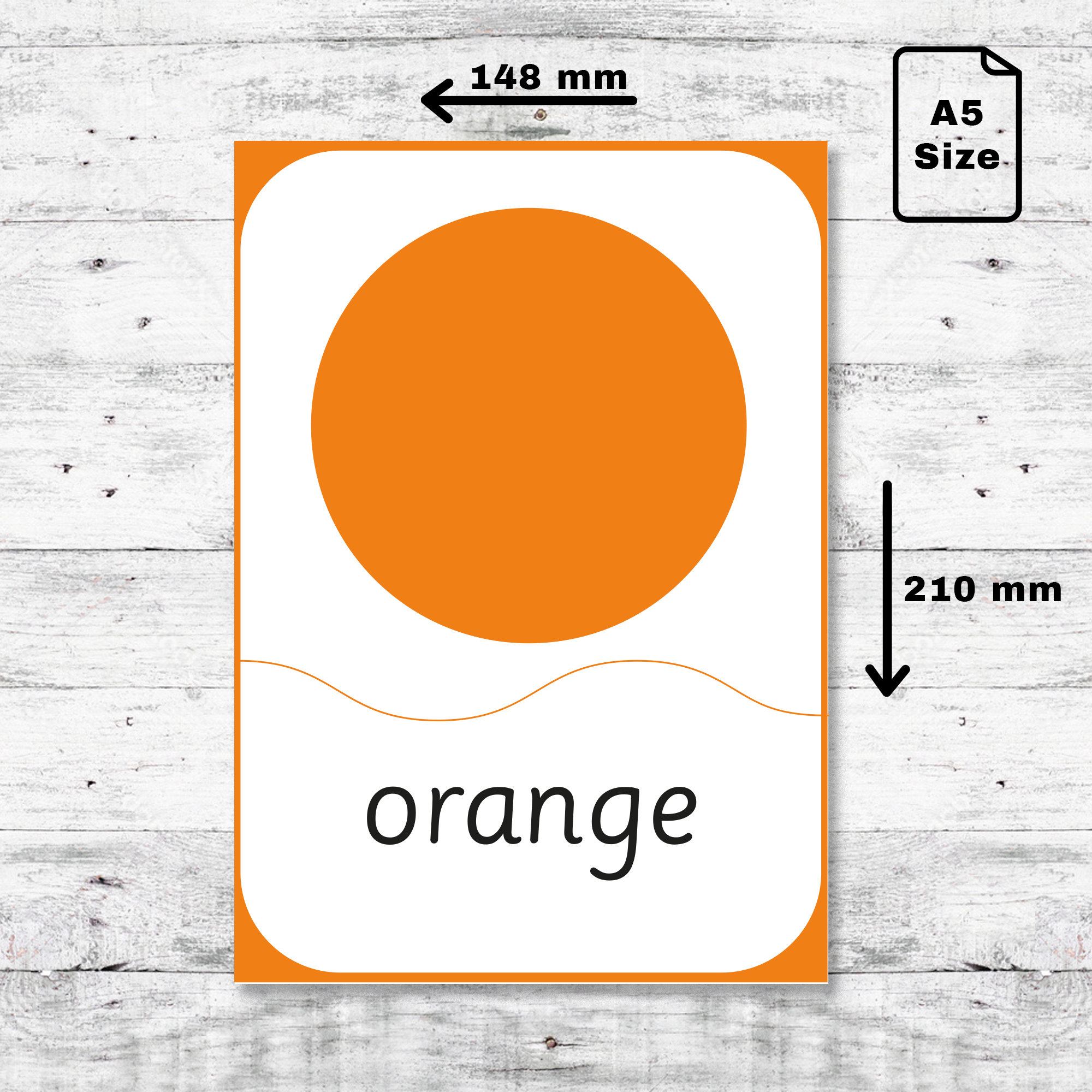 Printable Color Preschool Card, Color Flashcards for Kid, Homeschool ...