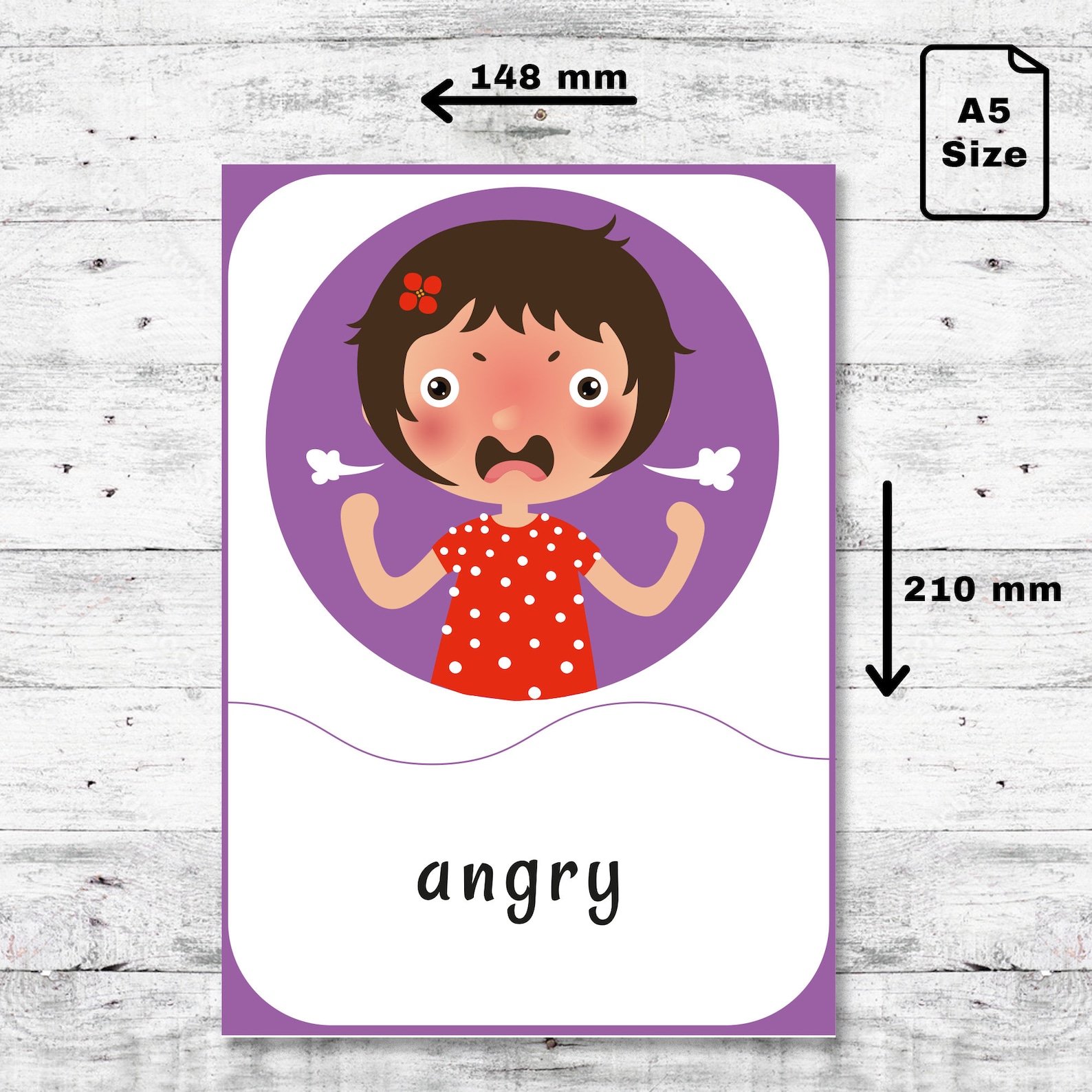 Emotion Flash Cards: Printable Feelings Cards for Kids (PDF Download ...