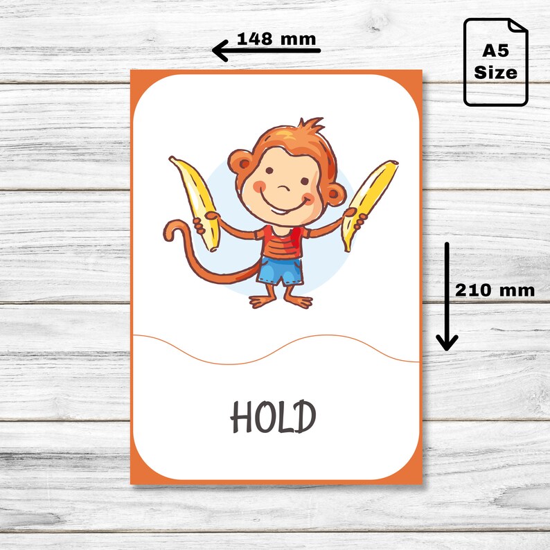 Printable Action Verbs Flashcards - Printable Positional Words Cards ...