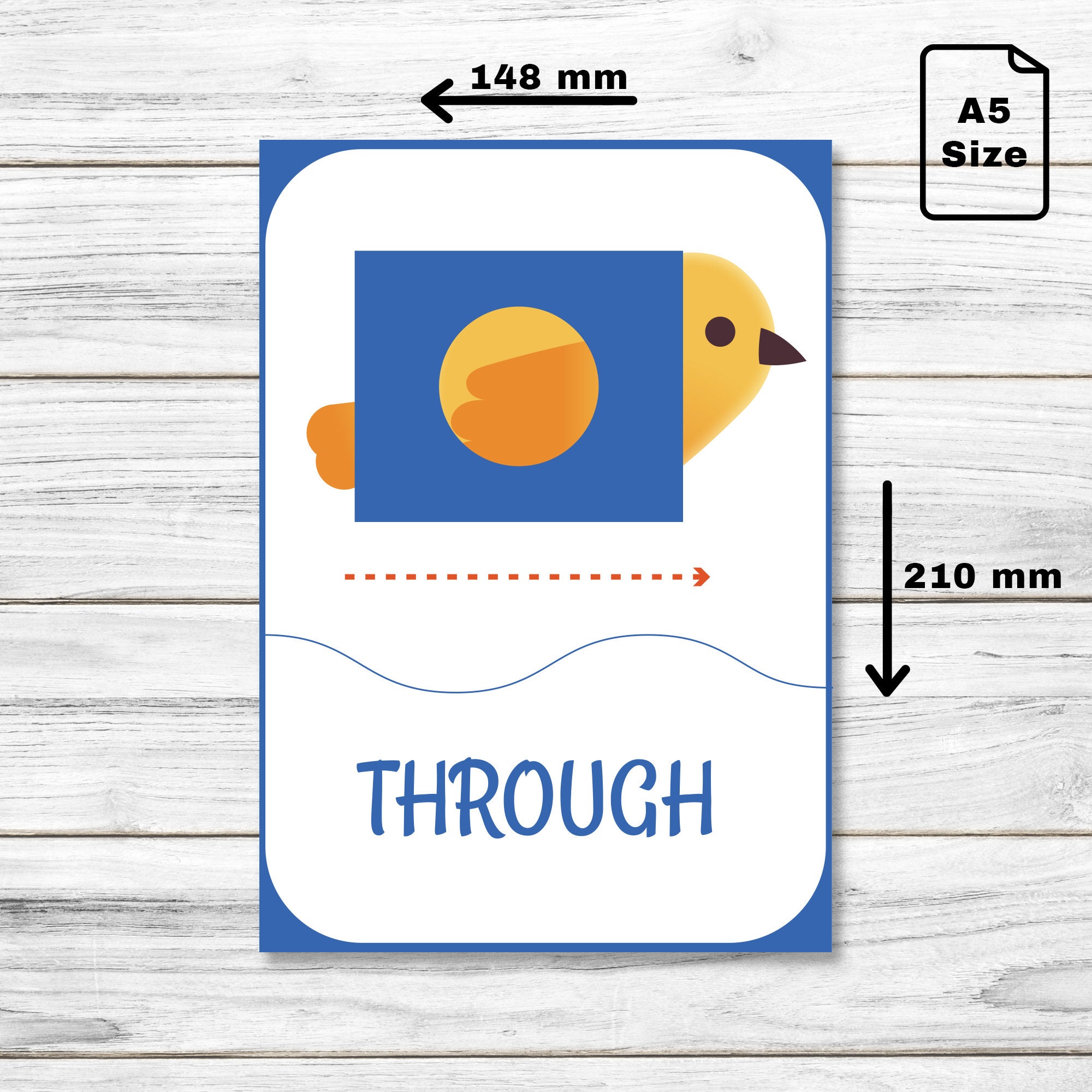 Prepositions Montessori Flashcards: Positional Learning (PDF Printable ...