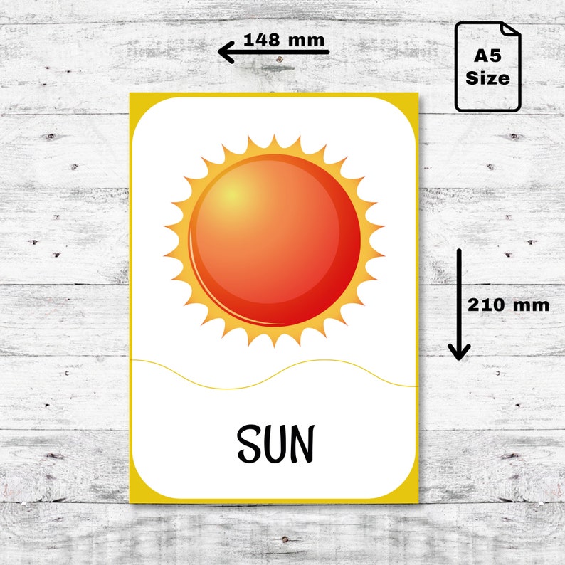 Digital Printable Solar System Flash Cards, Printable Activity, Outer ...
