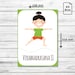 Printable Kids Exercise Cards, Digital Active Kid Card Set, Set of 16 ...