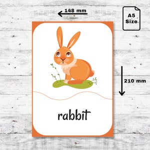 12 Printable Farm Animals Flashcards, PDF Printable Cards, Farm Flash ...