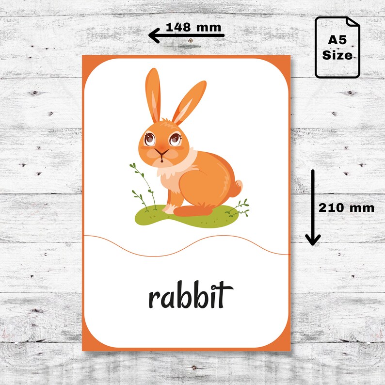 12 Printable Farm Animals Flashcards, PDF Printable Cards, Farm Flash ...