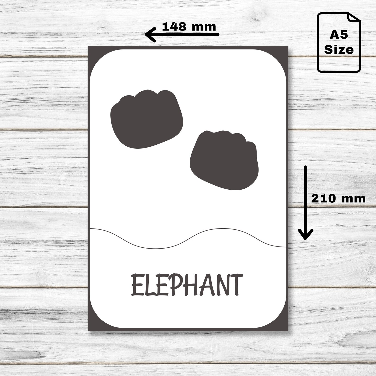 Printable Animal Footprints Flashcard Printable Animals With Footprint ...