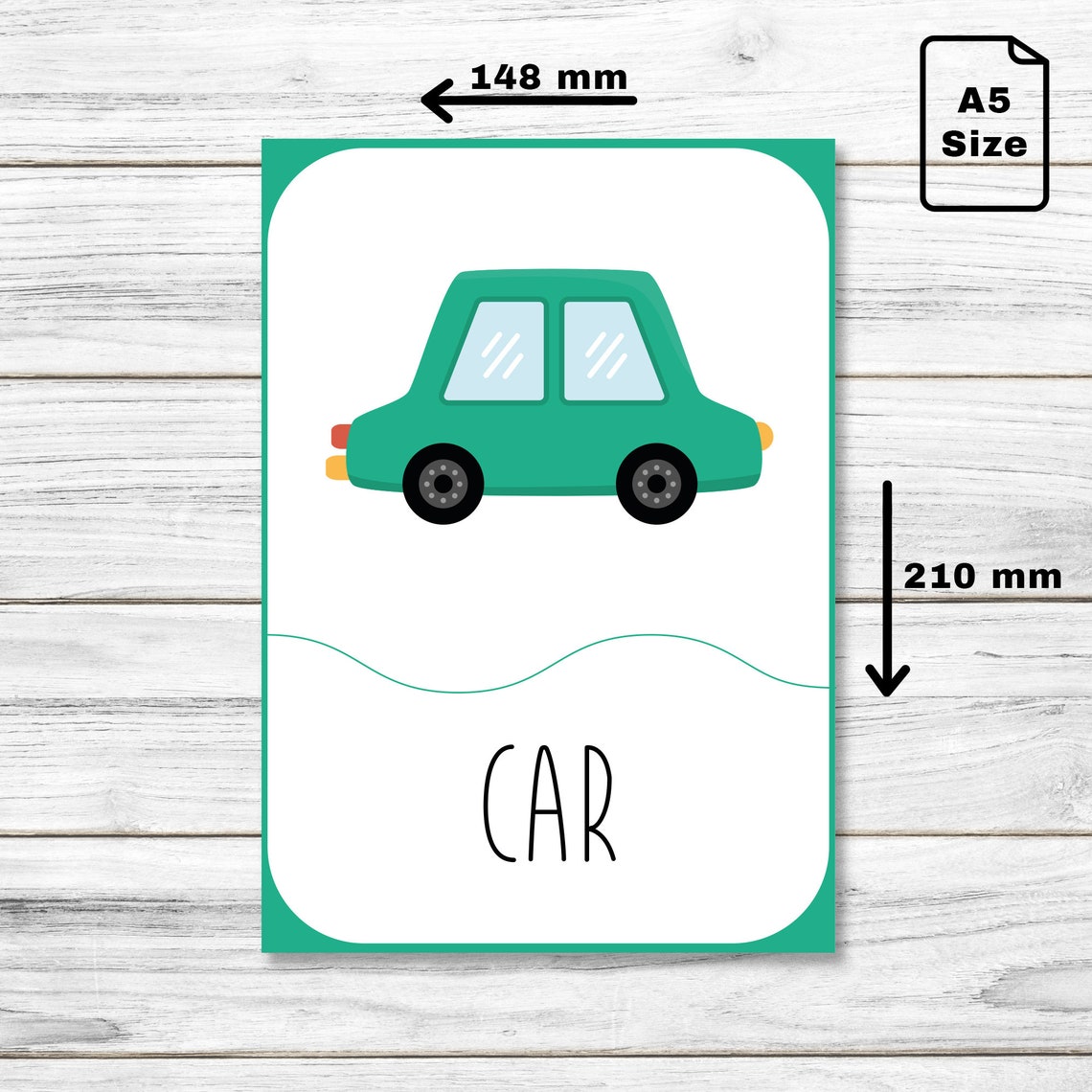 Transportation Cards - Preschool Printable Flash Cards - Transportation ...