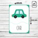 Transportation Cards - Preschool Printable Flash Cards - Transportation ...
