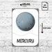 Digital Printable Solar System Flash Cards, Printable Activity, Outer ...