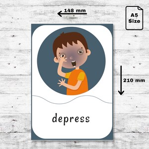 Printable Emotion Flashcard Sheets - Feelings Flash Card - Feelings ...