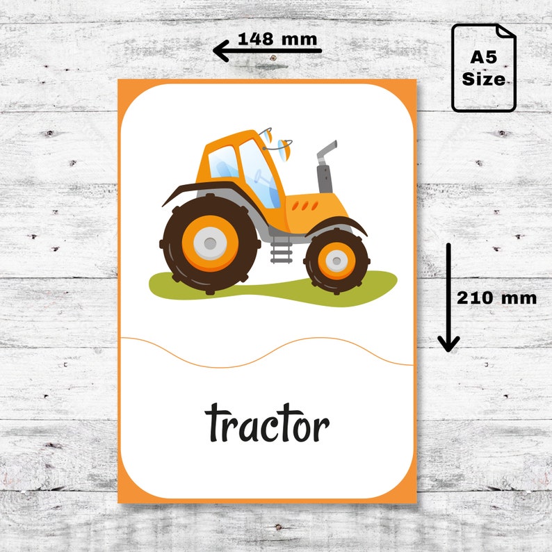 12 Printable Farm Animals Flashcards, PDF Printable Cards, Farm Flash ...