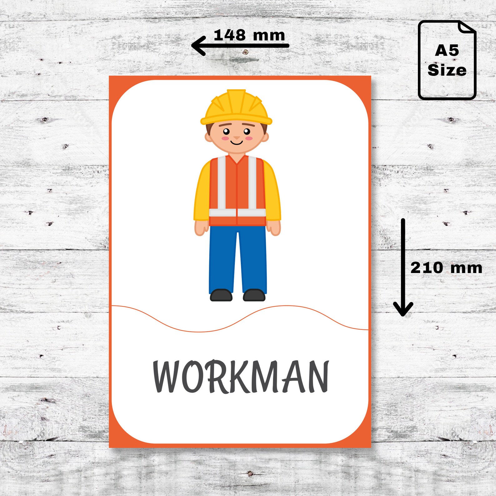 Occupation Printable Flash Cards, Kindergarten Printable Flash Cards ...