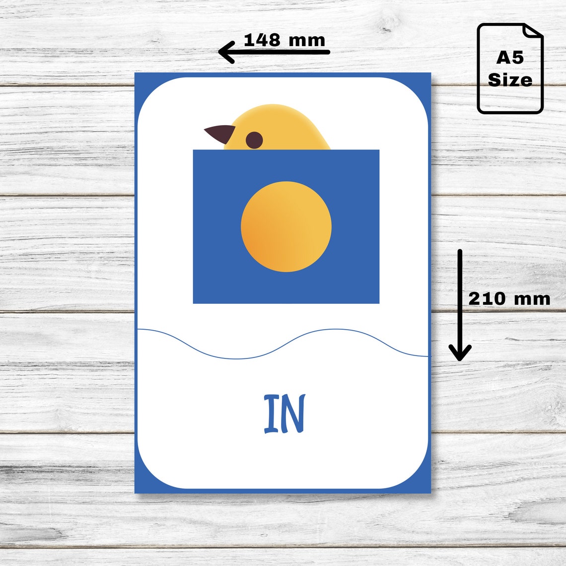 16 Prepositions Digital Printable Flashcards, Prepositions Montessori ...