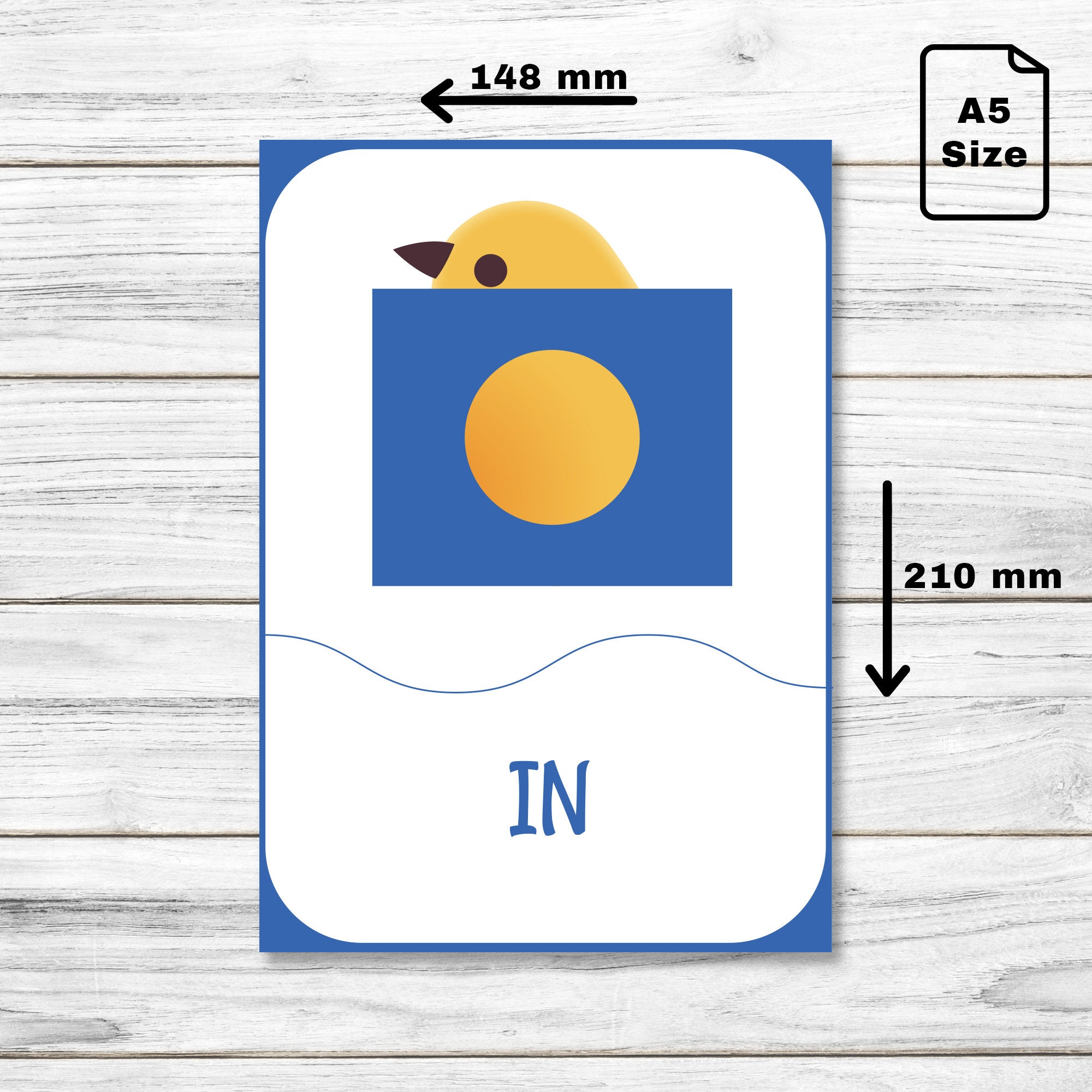 16 Prepositions Digital Printable Flashcards, Prepositions Montessori ...