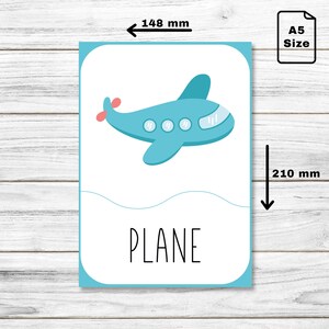 Transportation Cards - Preschool Printable Flash Cards - Transportation ...