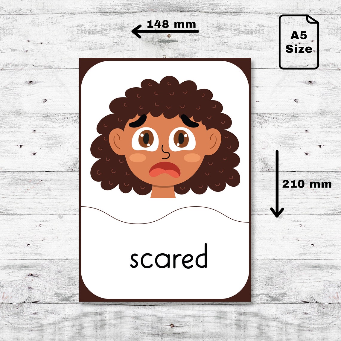 Emotion Flash Cards: Printable Feelings Cards for Kids (PDF Download) - Etsy