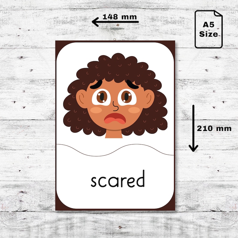 Emotion Flash Cards: Printable Feelings Cards for Kids (PDF Download ...