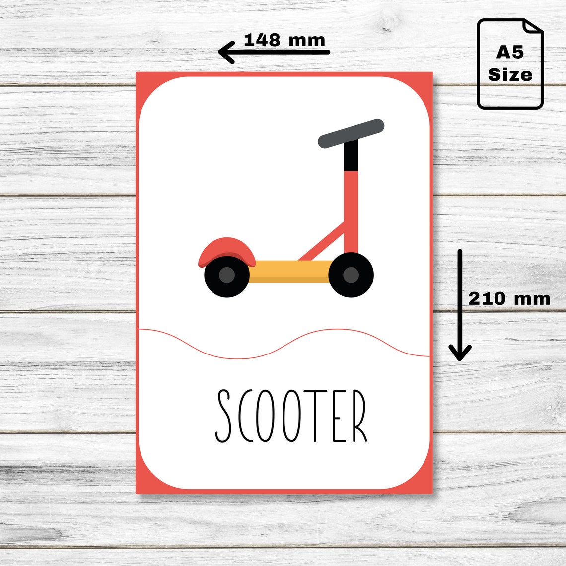 Transportation Cards - Preschool Printable Flash Cards - Transportation ...