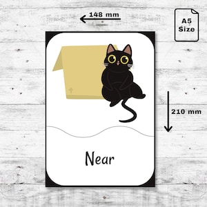 Prepositions Flashcards: Montessori Positional Learning (PDF) - Etsy