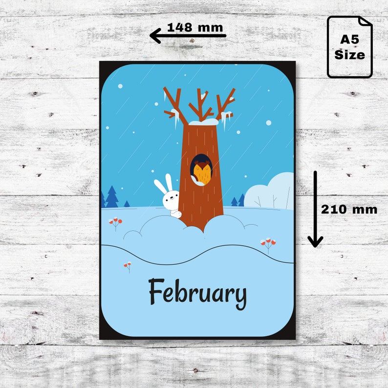 Digital Printable Months Year Seasons Flashcards, Printable Flashcards ...