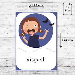 Printable Emotion Flashcard Sheets - Feelings Flash Card - Feelings ...