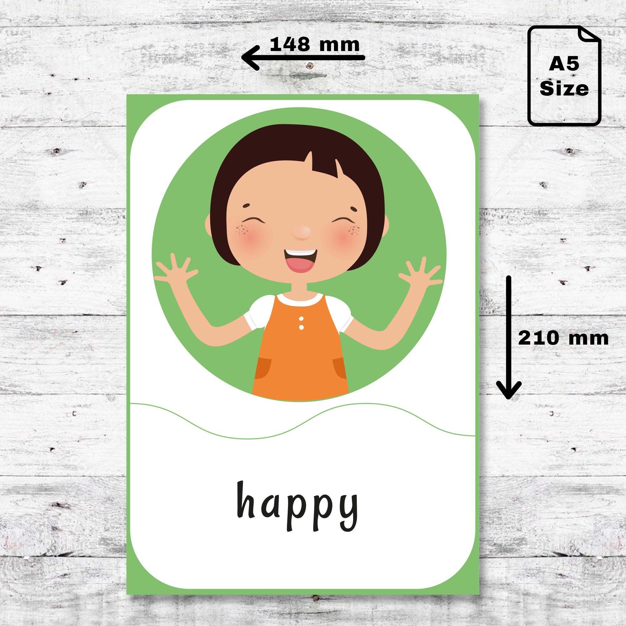 12 PDF Digital Printable Emotion Cards, Feelings & Emotion Cards ...