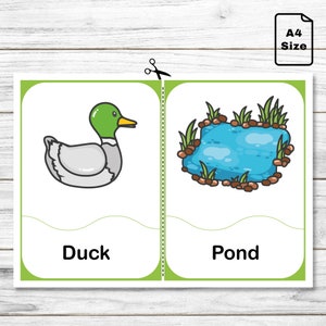 Animals and Their Homes Matching Cards - Printable Animals Flashcards ...