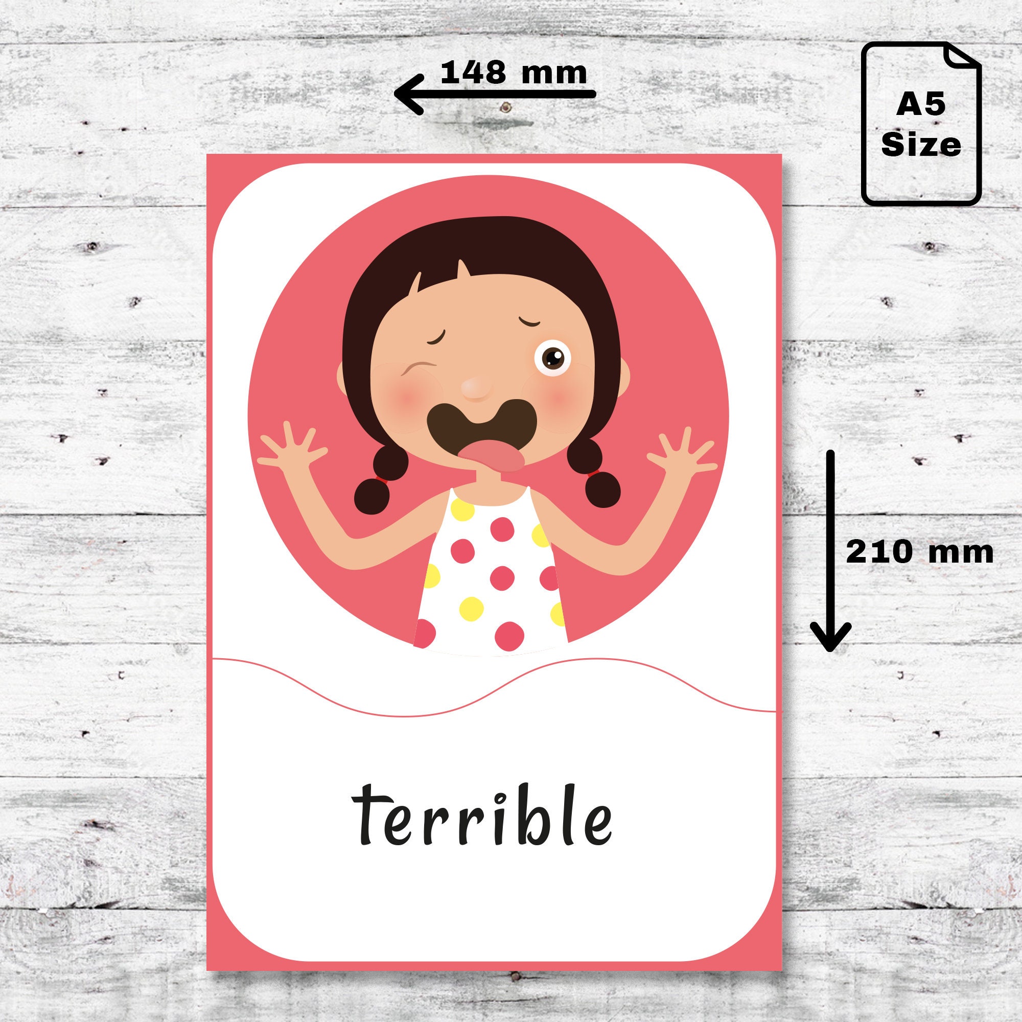 12 PDF Digital Printable Emotion Cards, Feelings & Emotion Cards ...