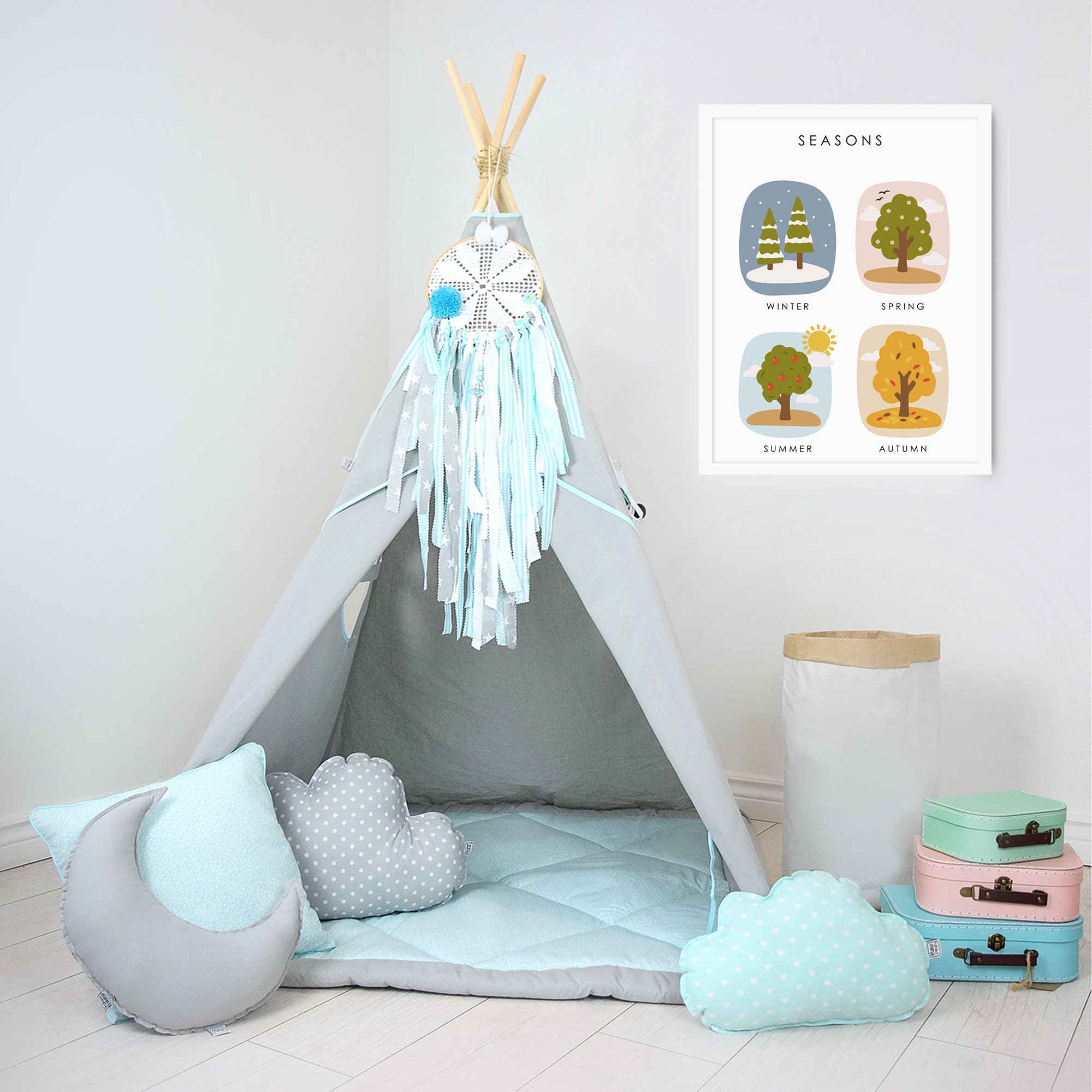 Set of 8 Prints Educational Classroom Posters, 8 Homeschool Prints ...