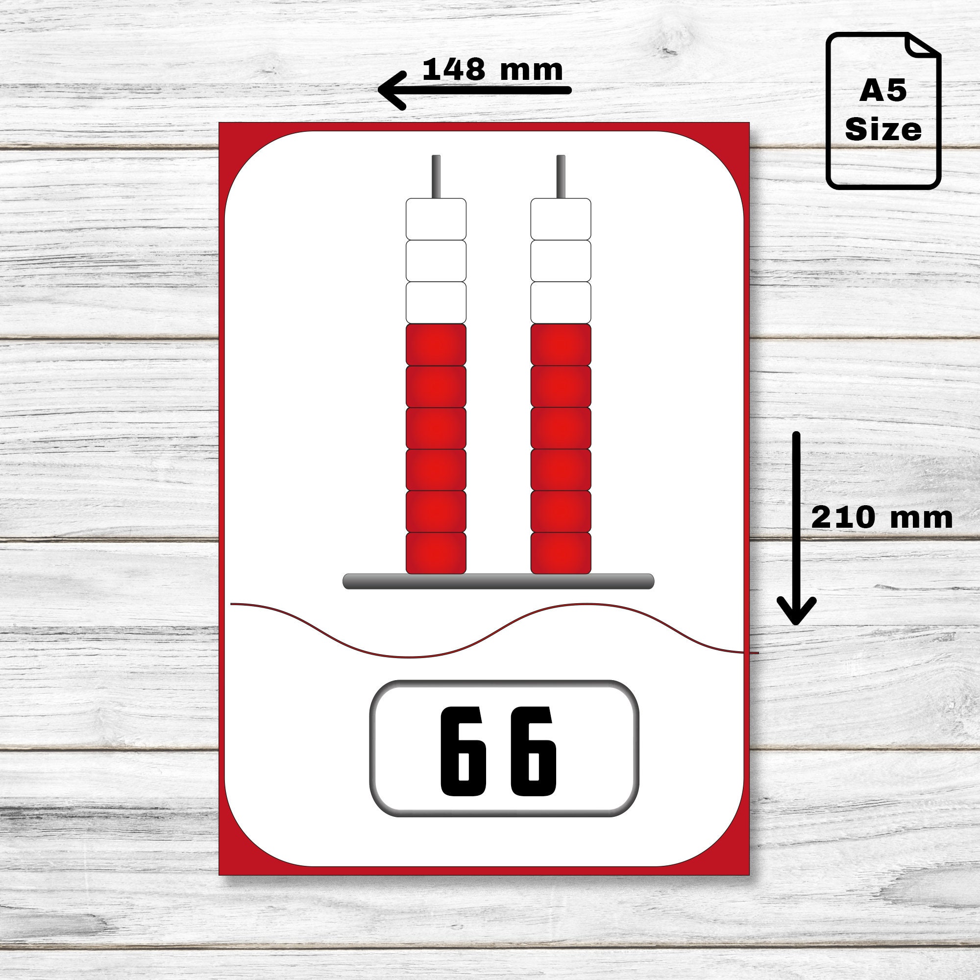 Abacus Counting Numbers Flash Cards - Abacus Printable Flashcards ...
