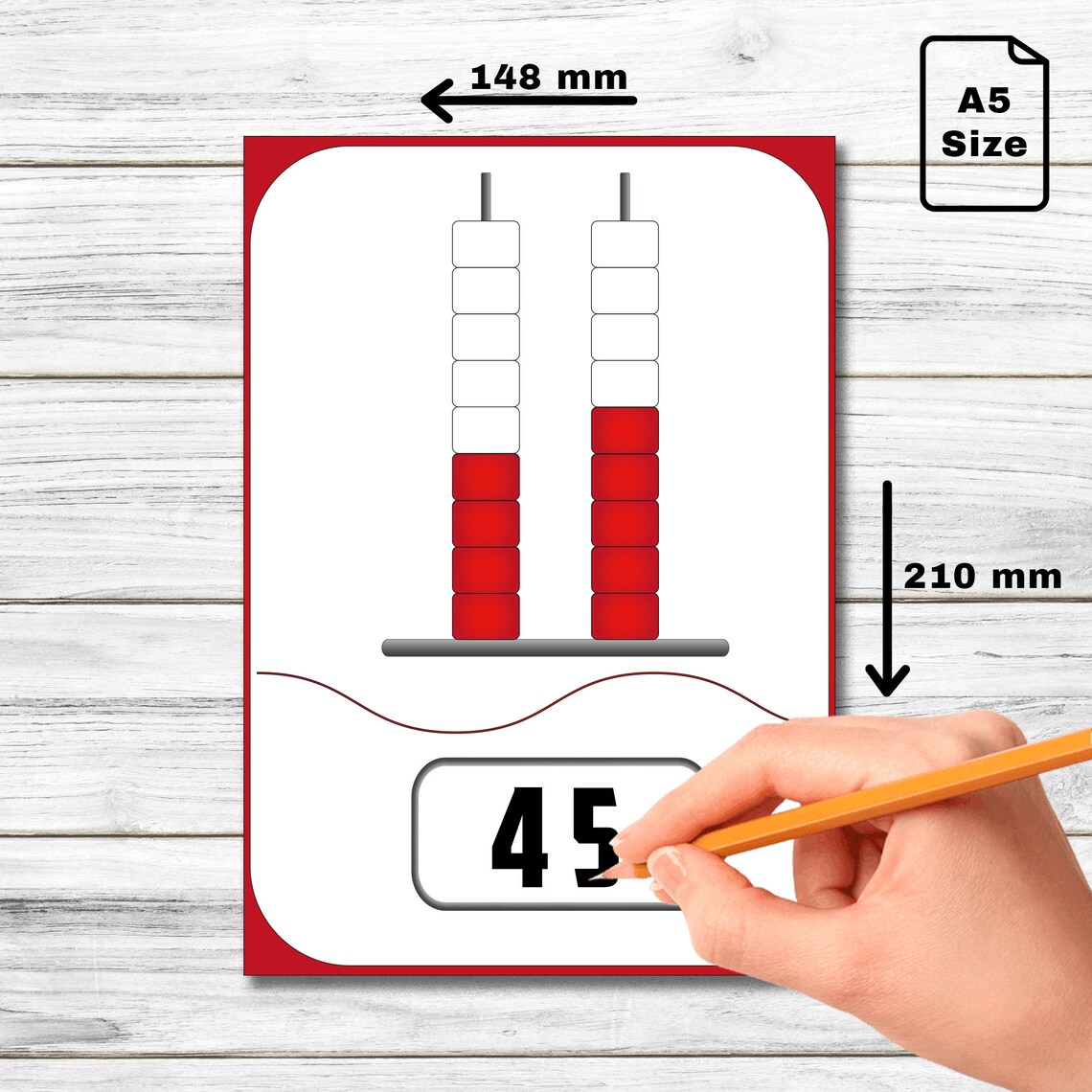 Abacus Counting Numbers Flash Cards - Abacus Printable Flashcards ...