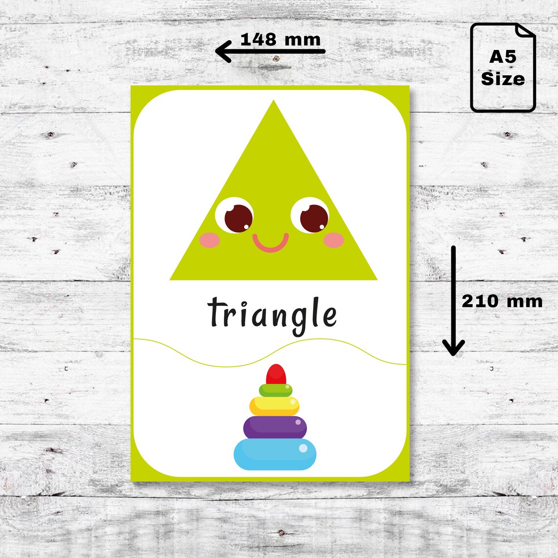 Printable Modern Shapes Flashcards Basic Shape Flash Cards Printable ...