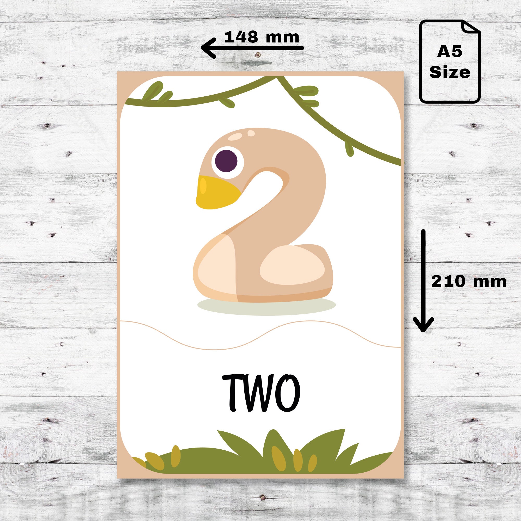 Digital Number Flashcards 0-9 Printable, Number Tracing Flashcards ...