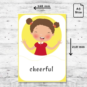 Emotion Flash Cards: Printable Feelings Cards for Kids (PDF Download ...