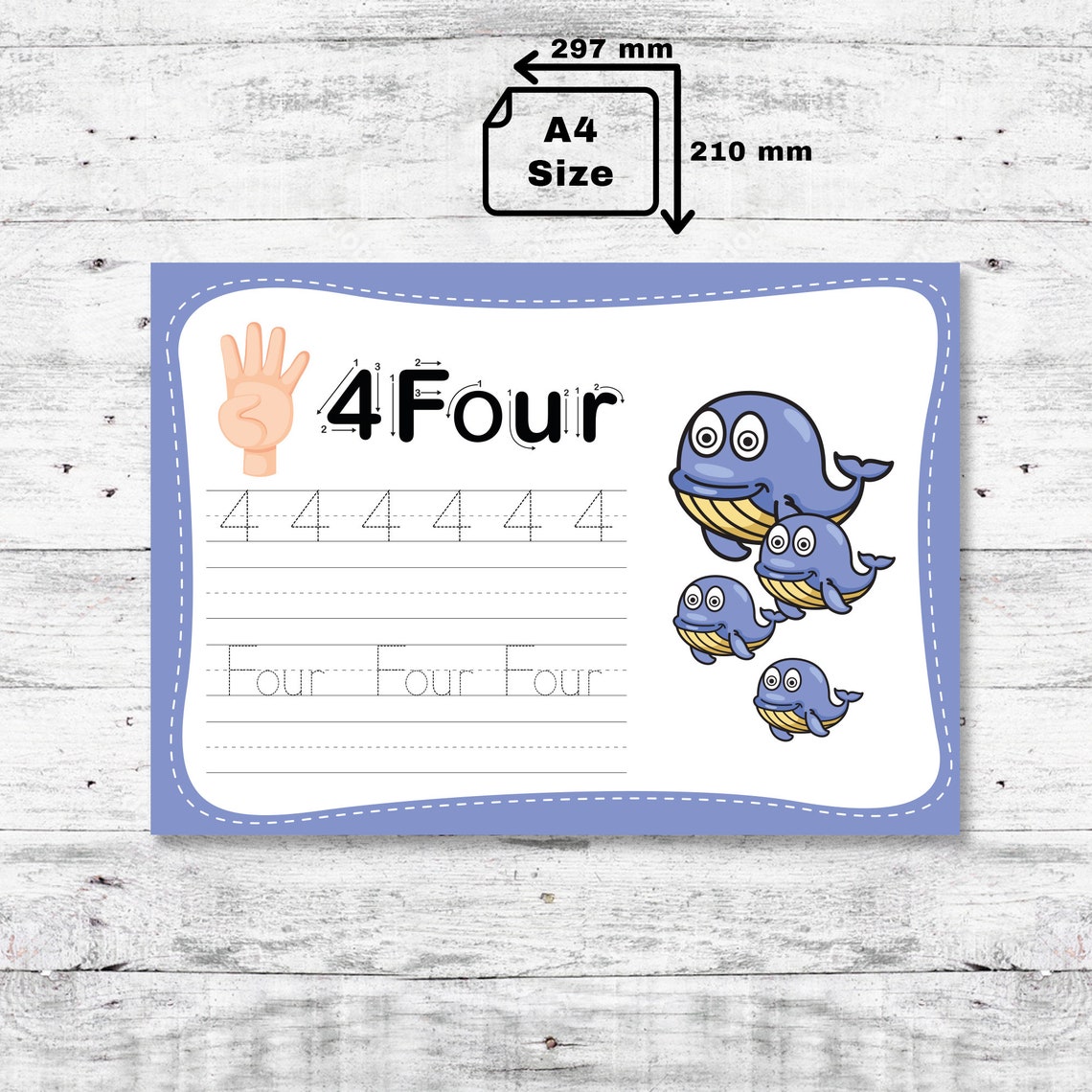 Number Tracing Printable Flashcards PDF Preschool Worksheet - Etsy