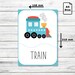 Transportation Cards - Preschool Printable Flash Cards - Transportation ...
