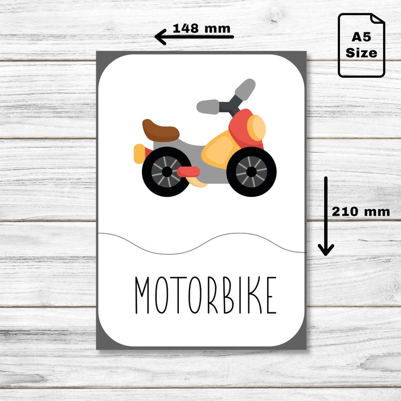Transportation Flash Cards: Preschool Learning Resource (PDF) - Etsy