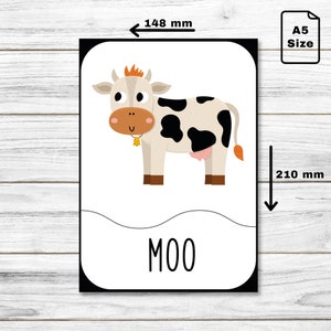 Farm Animal Sounds Printable Flashcards - Farm Animal Noise - Animal ...