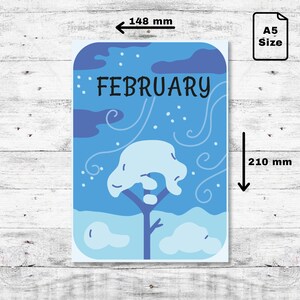Digital Printable Months Year Seasons Flashcards, Printable Flashcards ...