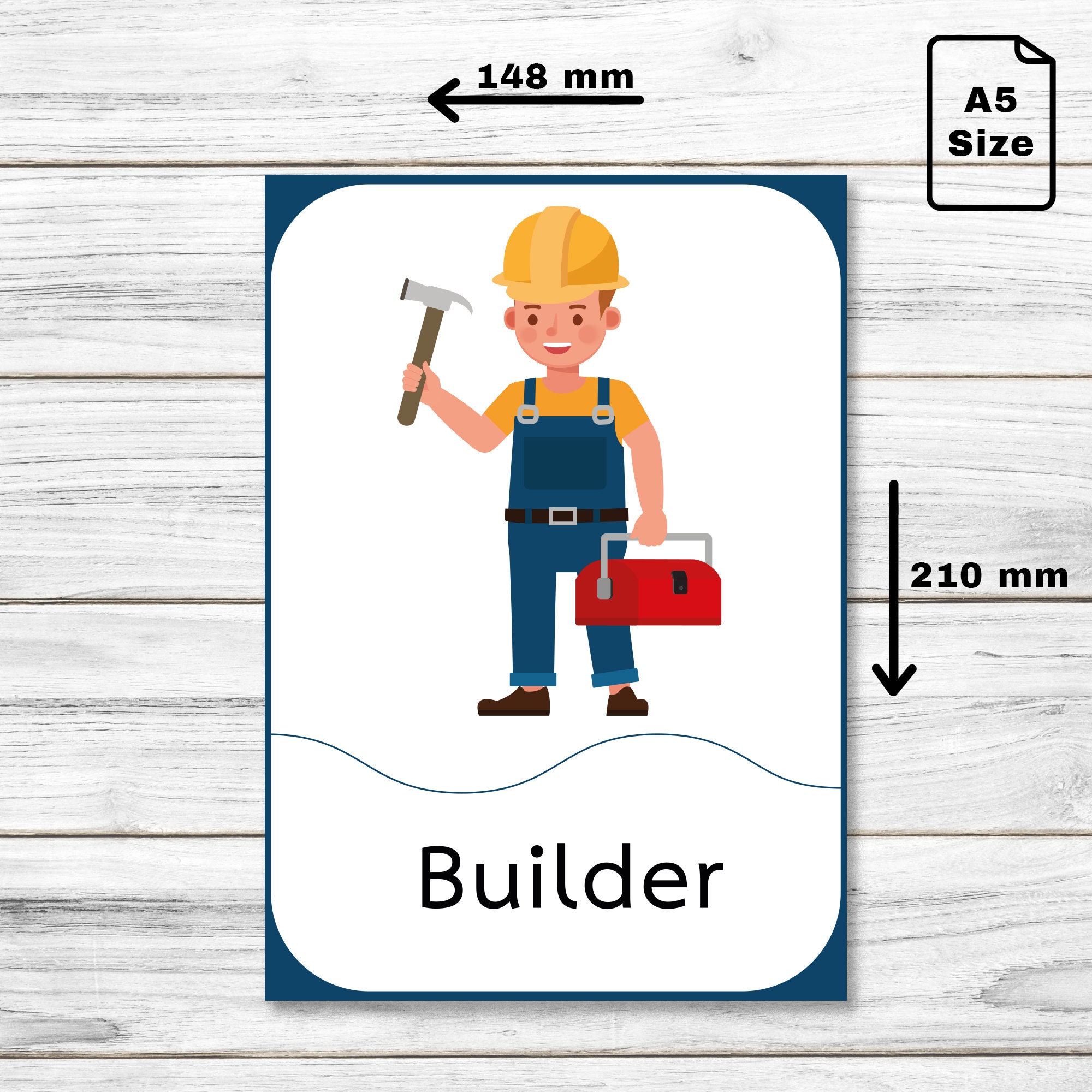 Community Helpers Flashcards: Occupations Printable Cards (PDF) - Etsy