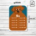 Animal Multiplication Flash Cards 1-10 Times Tables (PDF) - Etsy