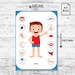 12 Body Parts Matching Activity Printable A4 Flashcards, Body Parts ...