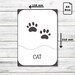 Printable Animal Footprints Flashcard - Printable Animals With ...