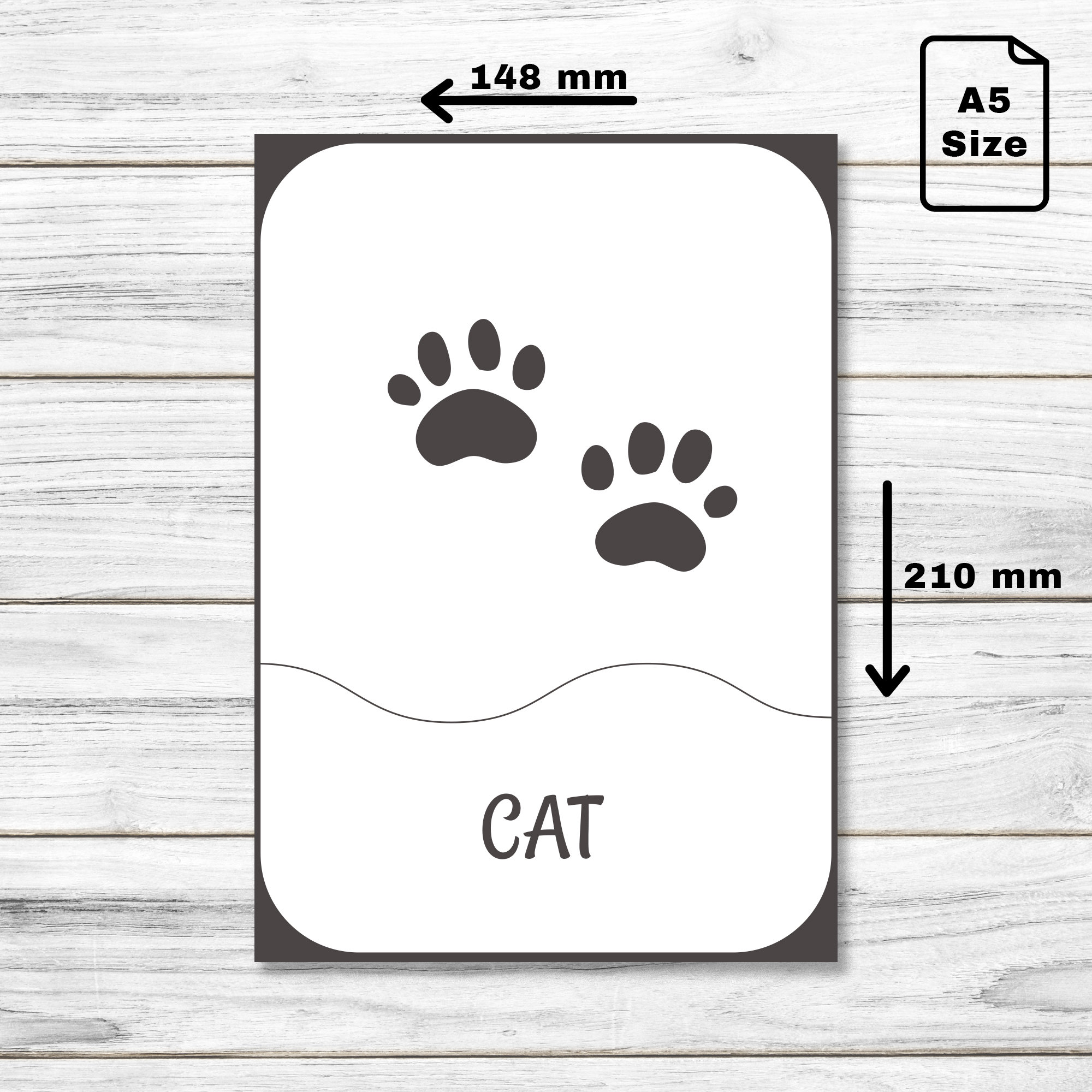 Printable Animal Footprints Flashcard - Printable Animals With ...