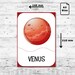 Digital Printable Solar System Flash Cards, Printable Activity, Outer ...