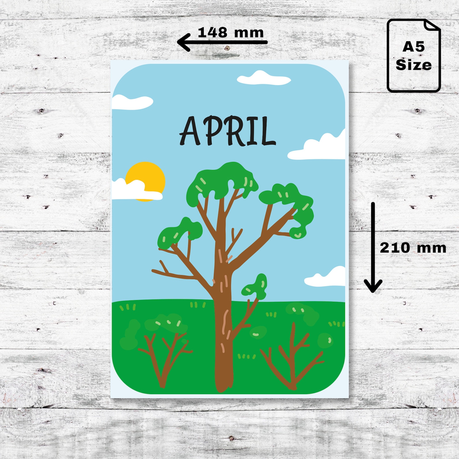 Digital Printable Months Year Seasons Flashcards, Printable Flashcards ...