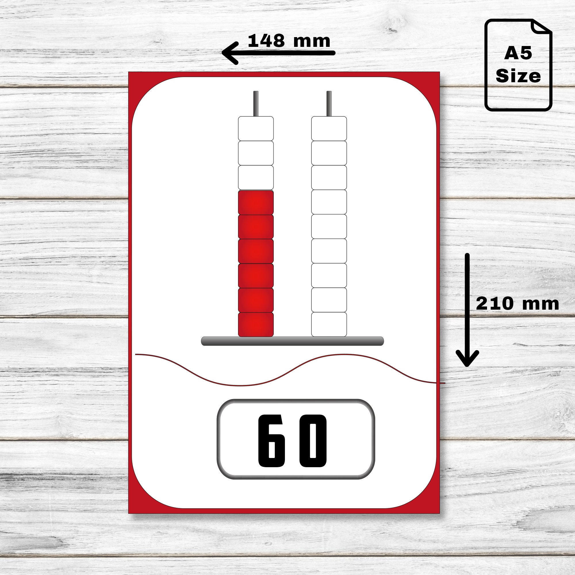Abacus Counting Numbers Flash Cards - Abacus Printable Flashcards ...