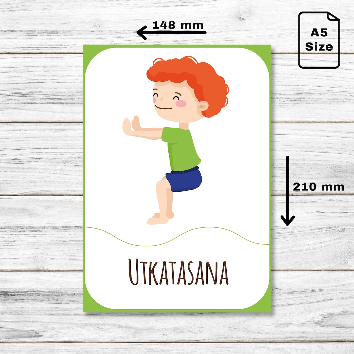 Printable Kids Exercise Cards, Digital Active Kid Card Set, Set of 16 ...